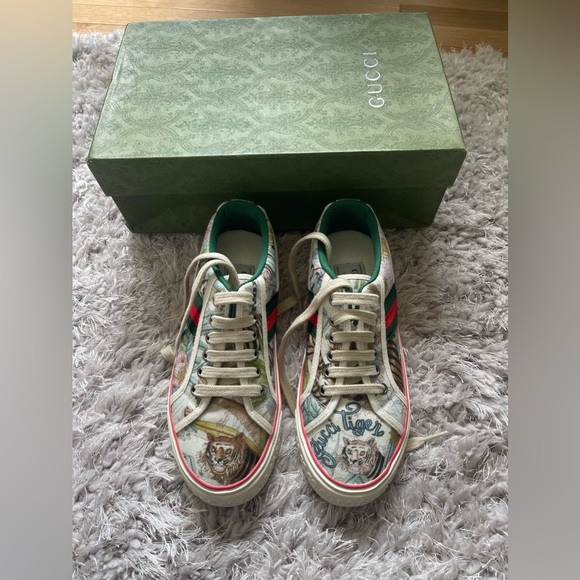 Gucci | Shoes | Copy Gucci Tiger Womens Tennis Sneaker Shoe Size 37 ...